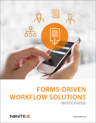 Forms Driven Workflow Solutions Whitepaper Forms Driven Workflow Solutions Whitepaper